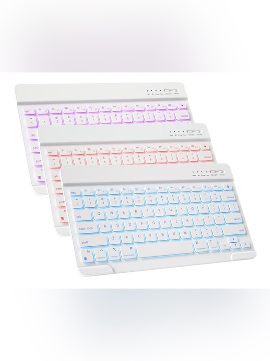 Umaver | Office | 7 Color Backlit Mac Keyboard Ultra Slim Bluetooth ...